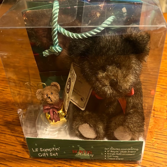 Boyds Bears | Toys | Boyds Bear Holiday Collection Lil Sumptin Gift Set ...